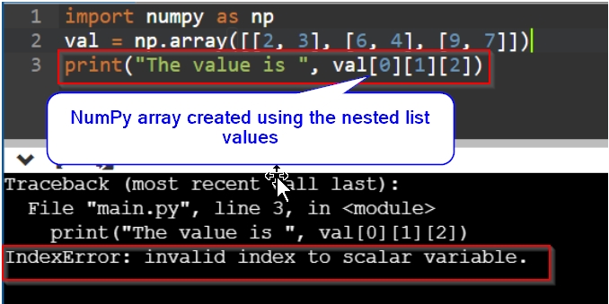 Indexerror Invalid Index To Scalar Variable 